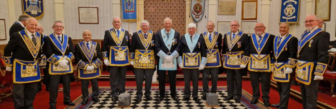 Stuart Brackstone installed at Thurston Lodge - West Lancashire Freemasons